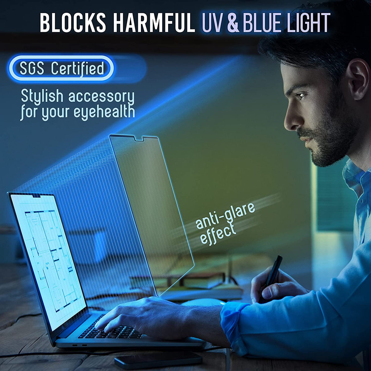 Magnetic Blue Light Screen for MacBook Pro M1 16" (A2485) – Vintez ...
